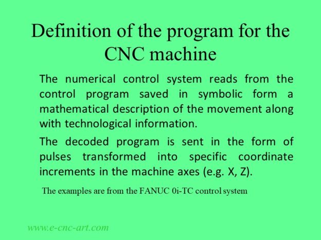 Programming of CNC machines – part 1- BASICS | CNC-ART