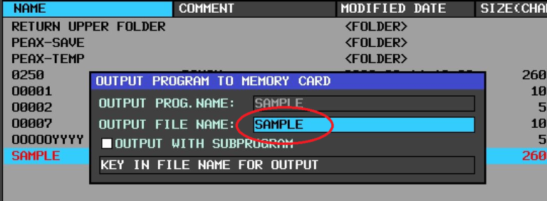 Fanuc – simple instruction for files / programs transfer | CNC-ART