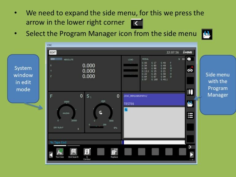 Fanuc iHMI – Opening and simulation of program | CNC-ART